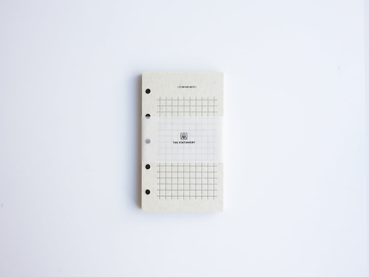 LETTERPRESS REFILL ｜ M5 K-GRID GRAY – TAG STATIONERY
